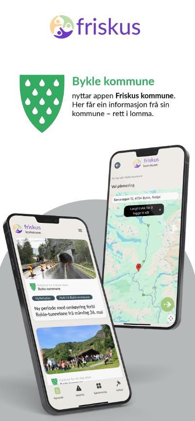 Bli Friskus-brukar - fylgj Bykle kommune! - Bykle kommune